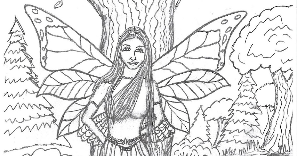 Robin's Great Coloring Pages: Tree Fairies, a type of Forest Fairy ...