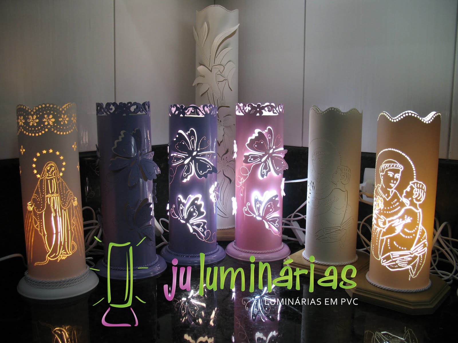 Ju Luminárias em PVC: Luminária em PVC - Diversos