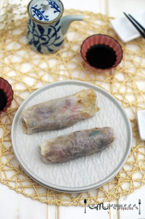 RECETA DE ROLLITOS DE VERANO DE SALMÓN Y VERDURAS - Mil ideas, mil ...