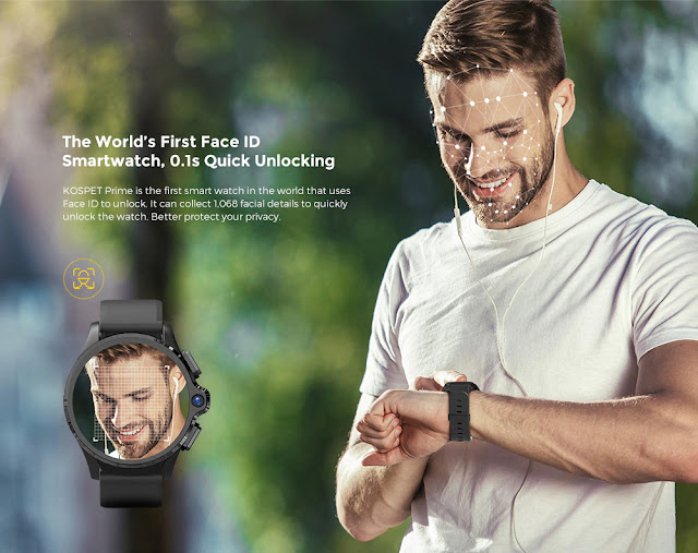 Kospet Prime 4G Smartwatch Android - Apresentação