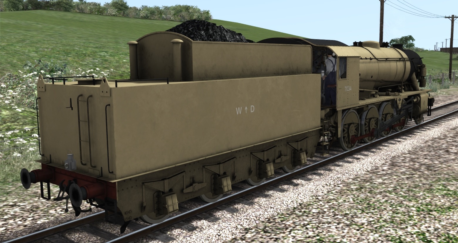 Victory Works: WD "Austerity" 2-8-0: In Game, Part 1 (War Time)