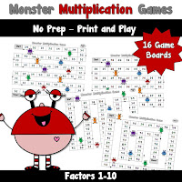 Monster Math Multiplication Freebie | Teacher's Take-Out