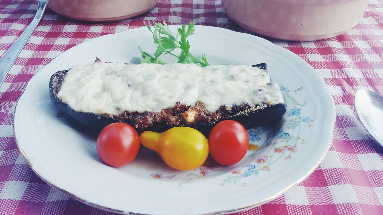 Grandad's Cookbook: Baked Aubergines with Minced Meat (Papucaki)