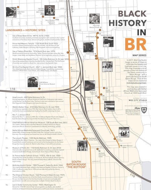 Map of the Week: Black History in Baton Rouge