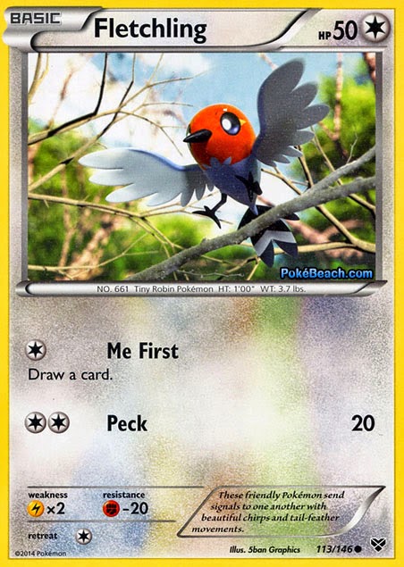 Fletchling -- Pokemon X and Y Card Review | PrimetimePokemon's Blog