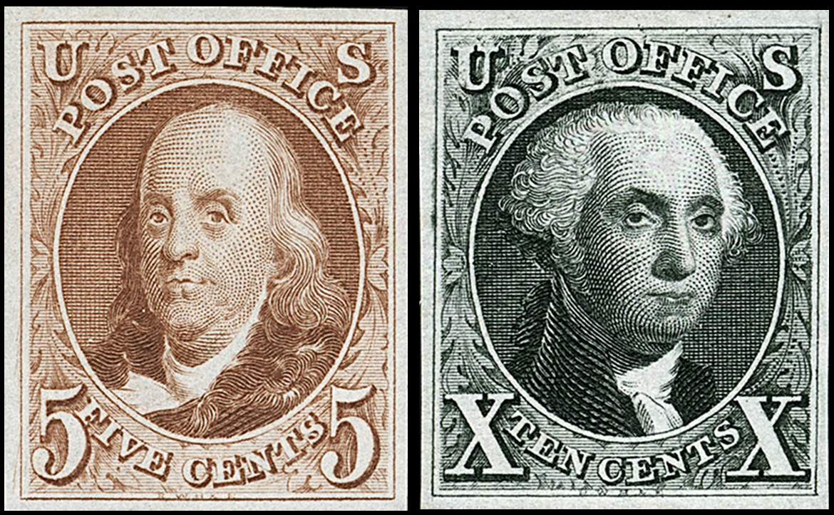 Classic Stamp Forgeries: US 1847 First Stamps