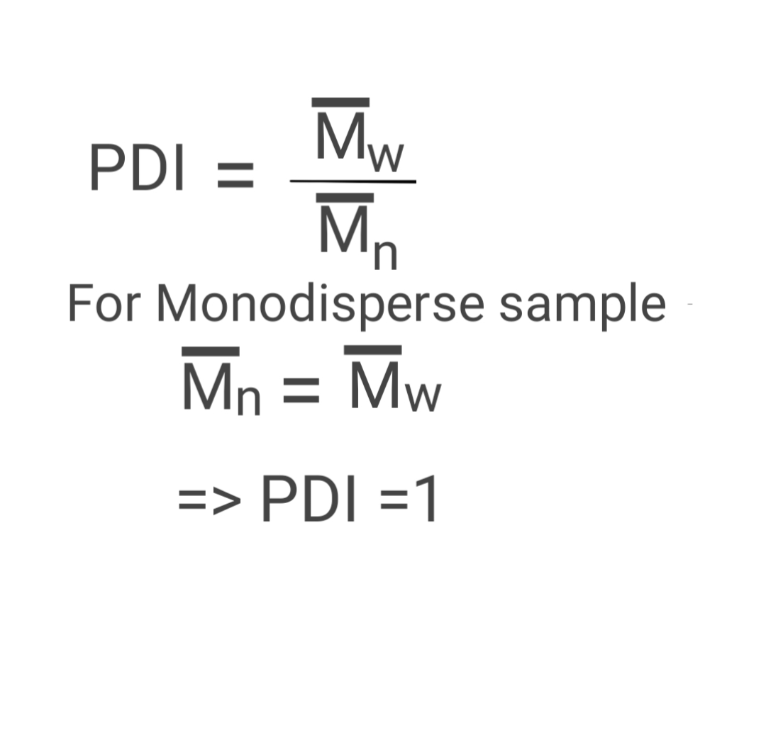 Molecular weight of polymers and polydispersity Index