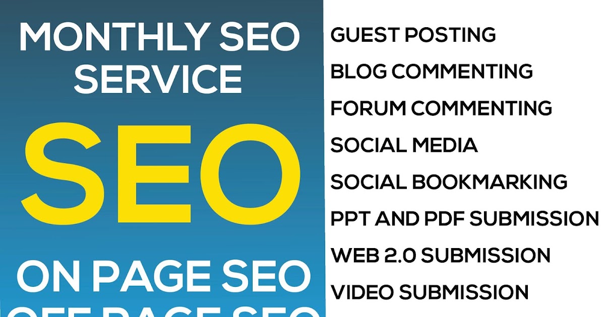 I will deliver complete monthly seo services for top on google
