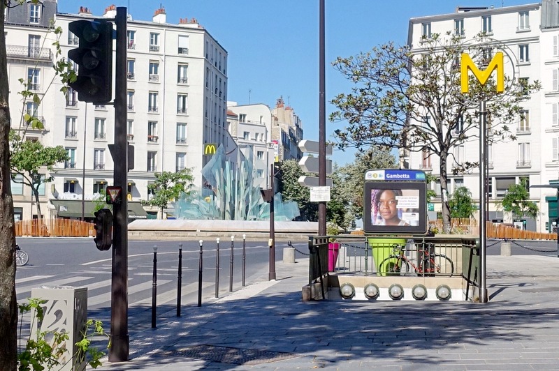 Paris : Fontaine de la place Gambetta - XXème - Paris la douce ...
