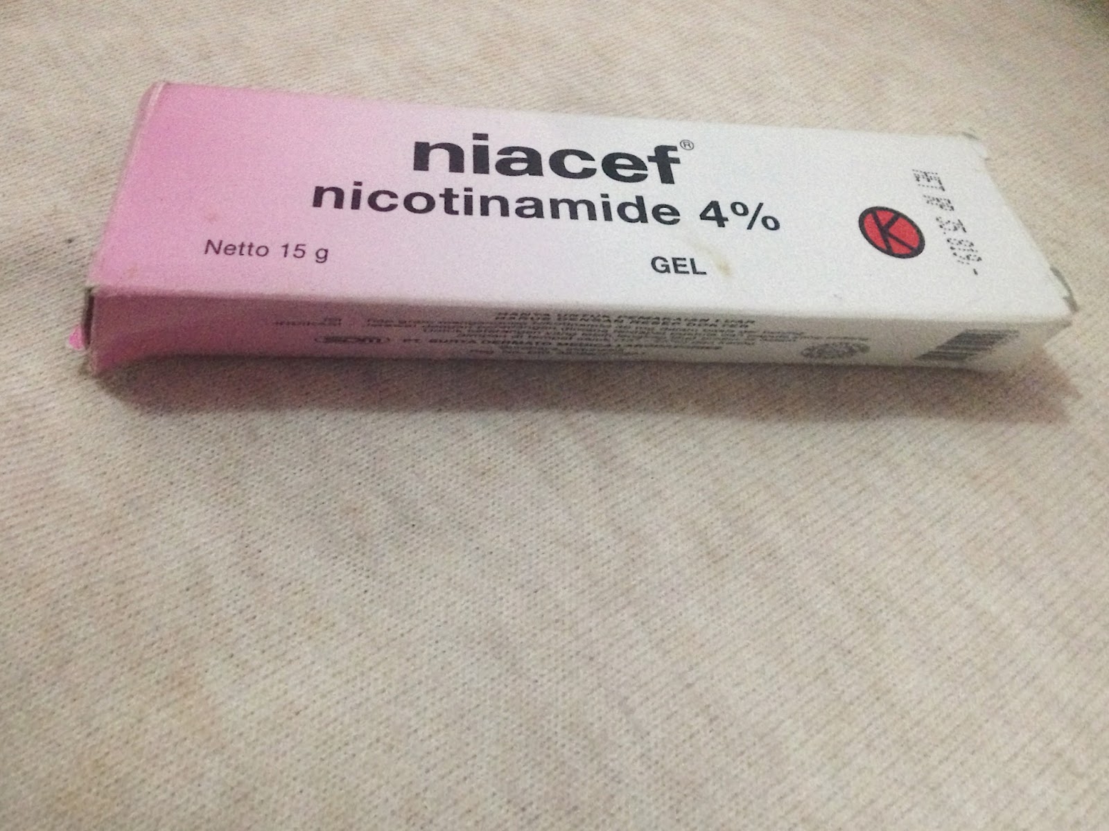 askfijarrr: obat jerawat paling ampuh (Niacef nicotinamide 4% gel)