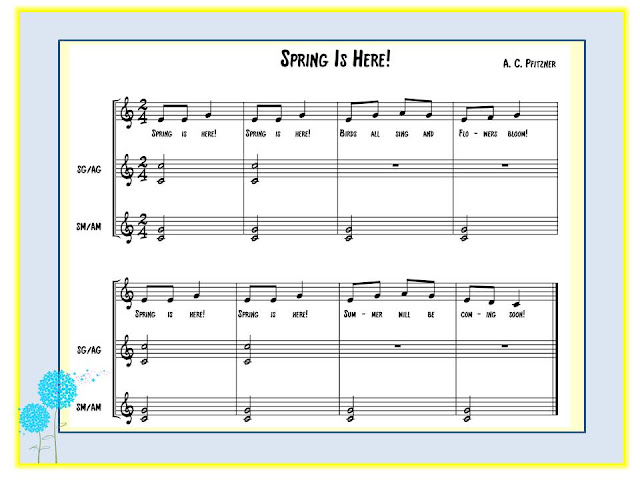 O For Tuna Orff: Spring is Here Book and a Song