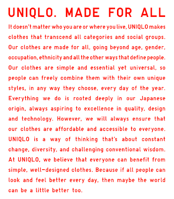 UNIQLO: Mission Statement