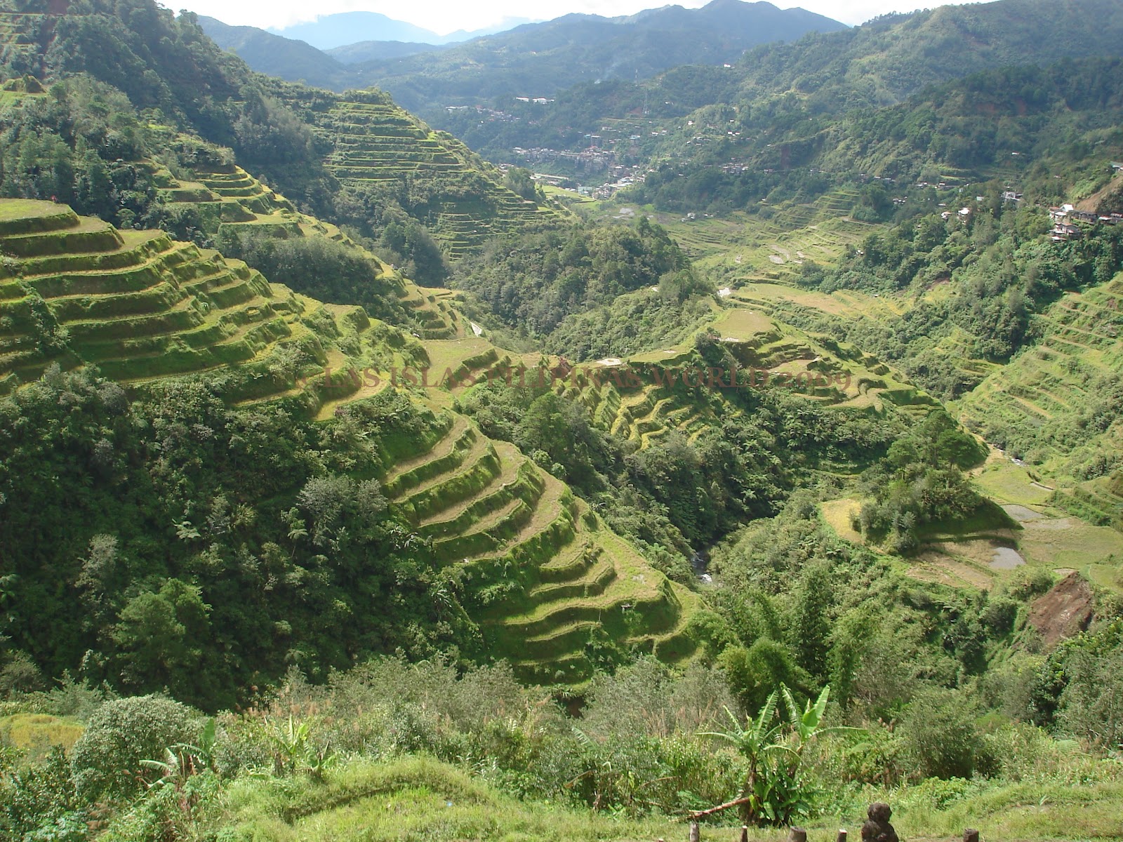 Las Islas Filipinas World: Famous Banaue Rice Terraces From Viewing Deck