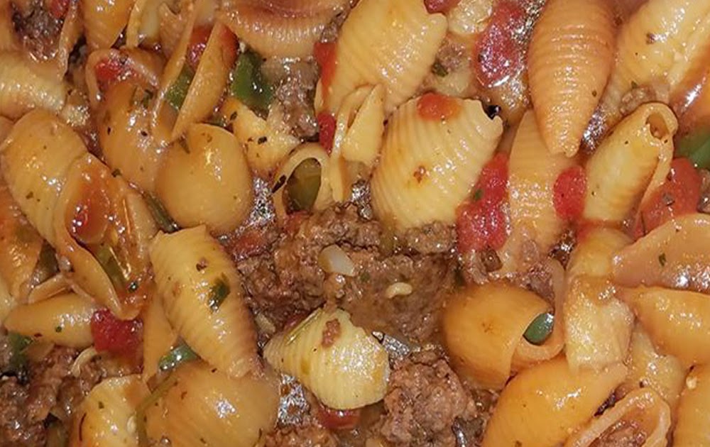 HOMEMADE MEXICAN PASTA SHELLS WITH GROUND BEEF - 89Tips SHOW