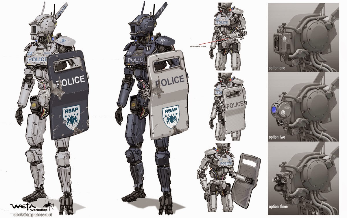Christian Pearce: Chappie Concept Art - part 1!