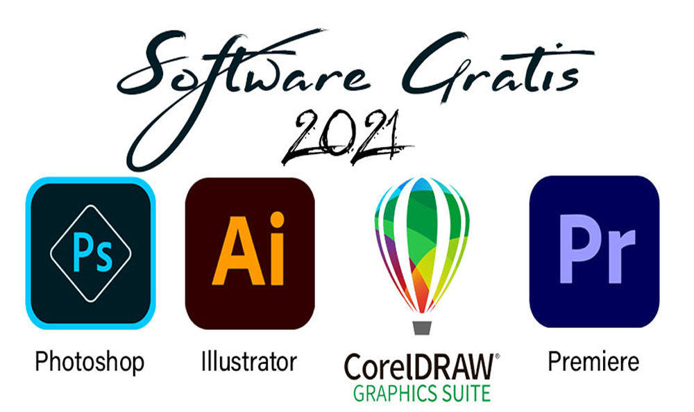 Descargar Photoshop, Illustrator, CorelDraw y Adobe Premiere 2021