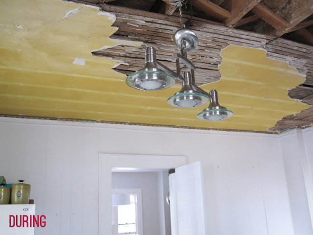 Keep Smiling: Kitchen Ceiling Demolition