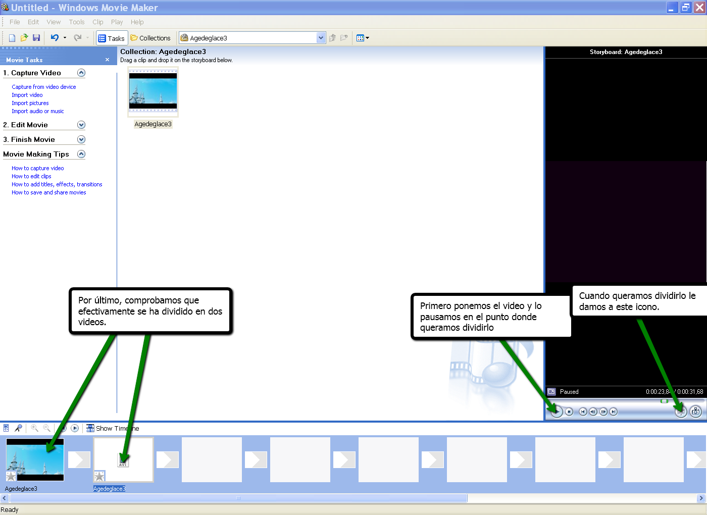 Cultura Clásica: Práctica con movie maker