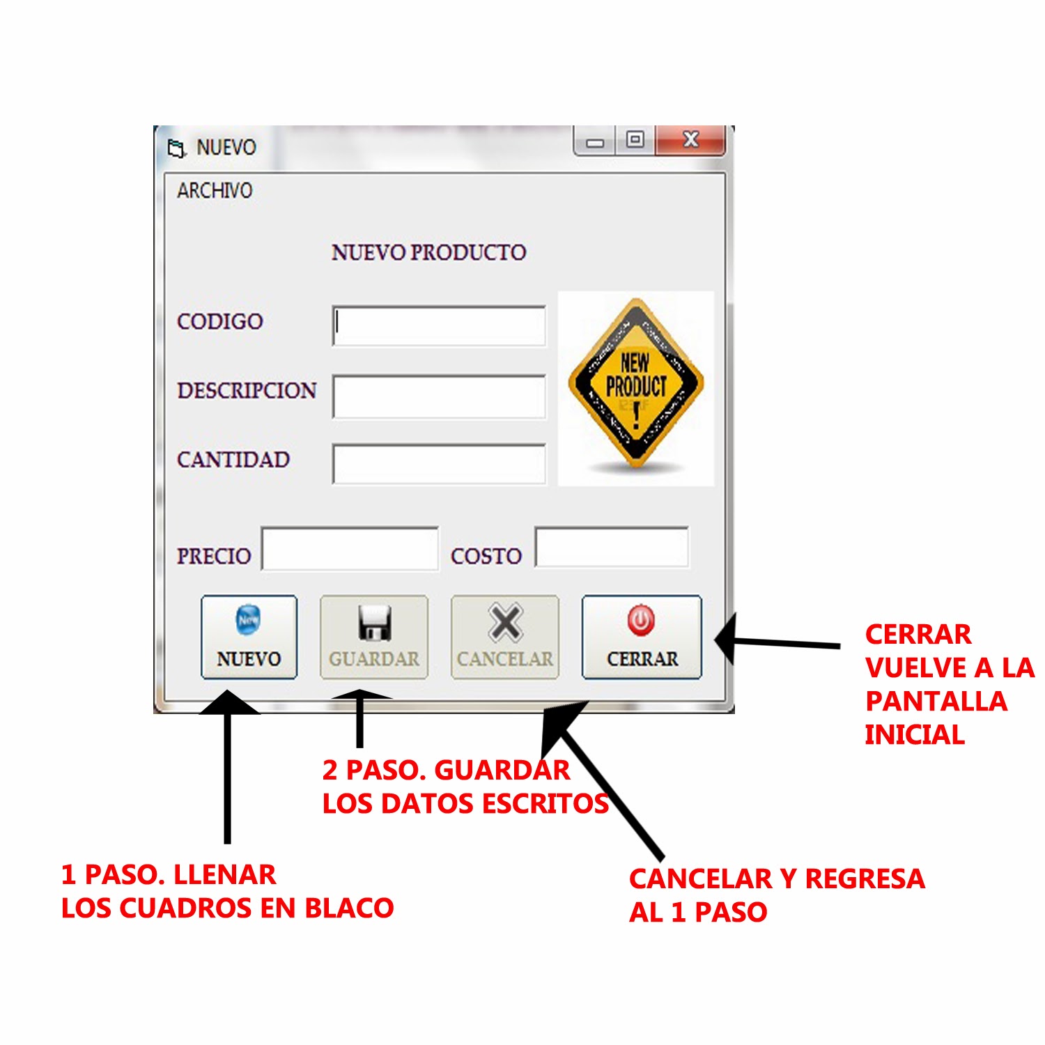 MONOPOLIO: programa de inventario de productos en visual basic 6