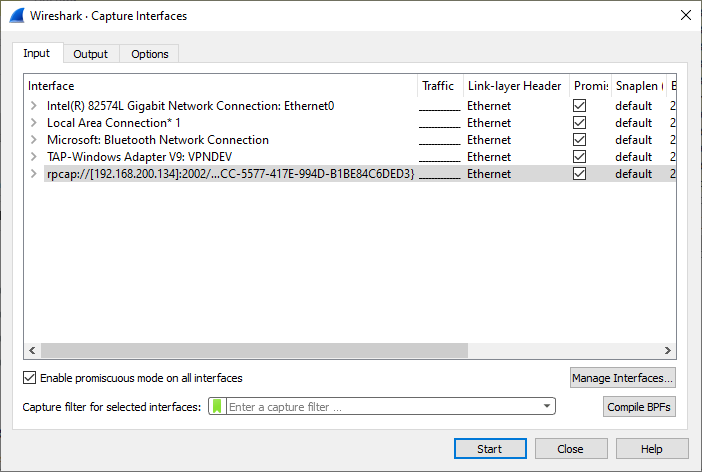 Random Security Blog: WinPcap: Remote Packet Capture