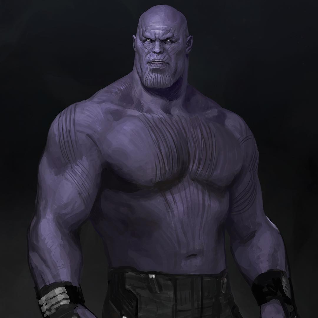 Thanos is a Boxer in AVENGERS: INFINITY WAR Concept Art by Wesley Burt ...