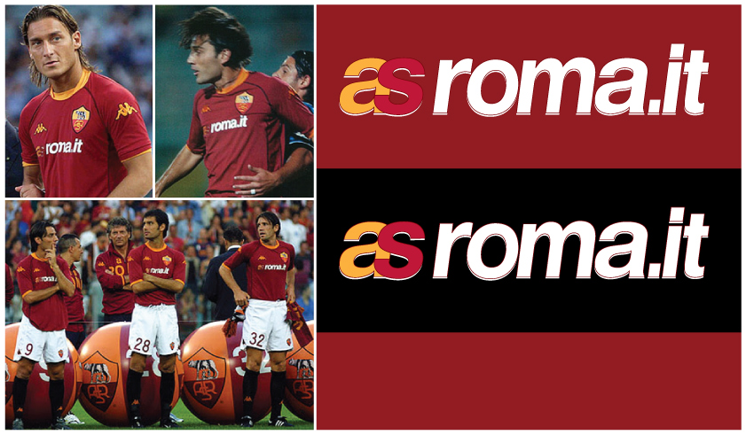 Football teams shirt and kits fan: As Roma.It Sponsor Logo