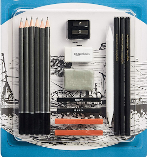 Sketch and Drawing Art Pencil Kit - 17-Piece Set