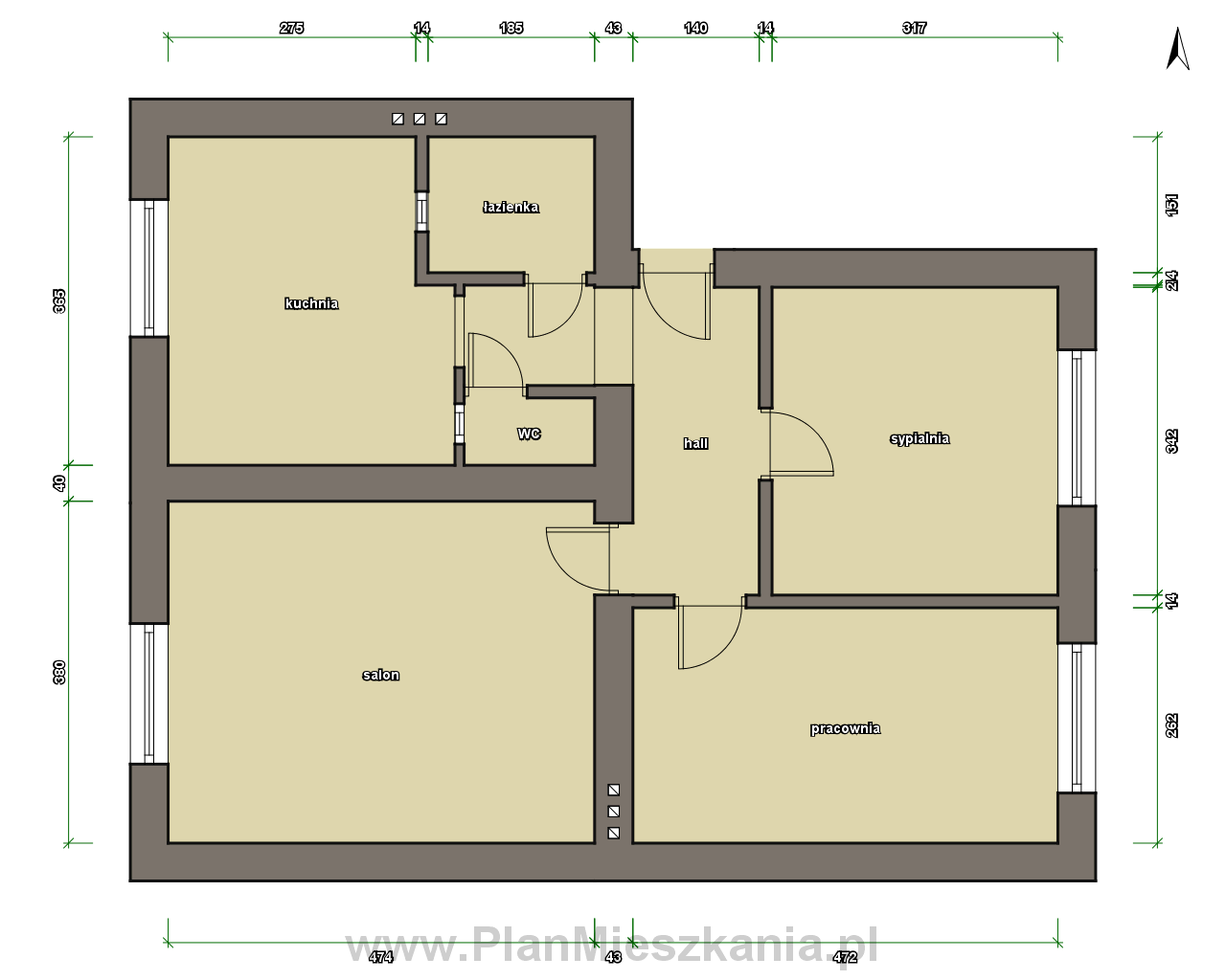 MnM M4: Plan mieszkania