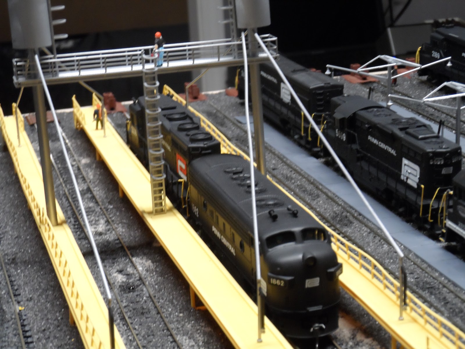 New York Central Train Layout: Terminal Yard Engine Facility Additions