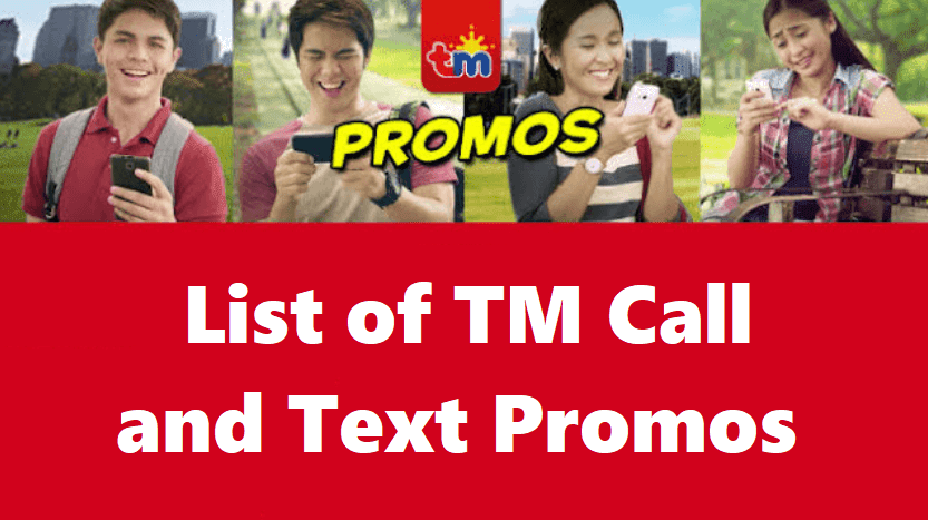 List of TM Call and Text Promos for 2022