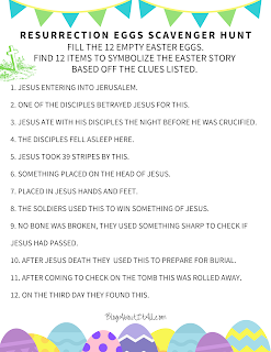 Scavenger Hunt DIY Resurrection Eggs | Blog About It All