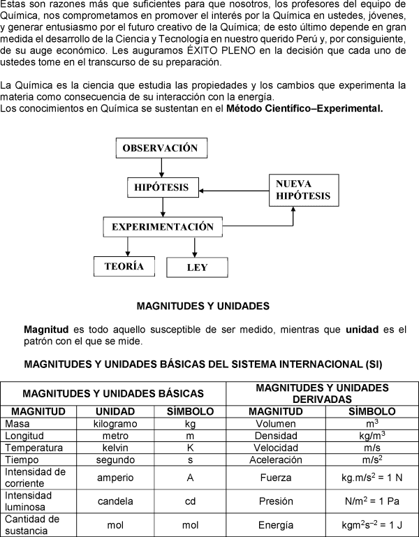 MAGNITUDES Y UNIDADES DENSIDAD FACTOR DE CONVERSION EJERCICIOS RESUELTOS DE QUIMICA BASICA Y PRE ...