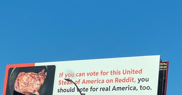 This Reddit billboard advertisement for their voting initiative ...