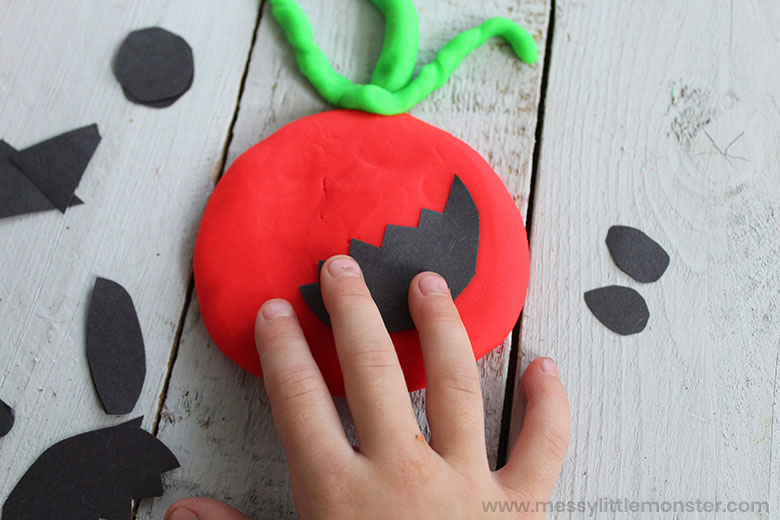 Playdough Pumpkin Activity - Messy Little Monster