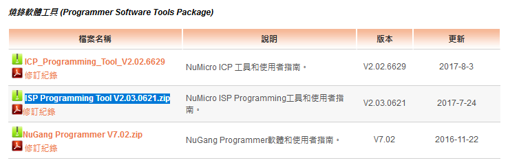 關於新唐科技NuMicro ISP的介紹和使用方式