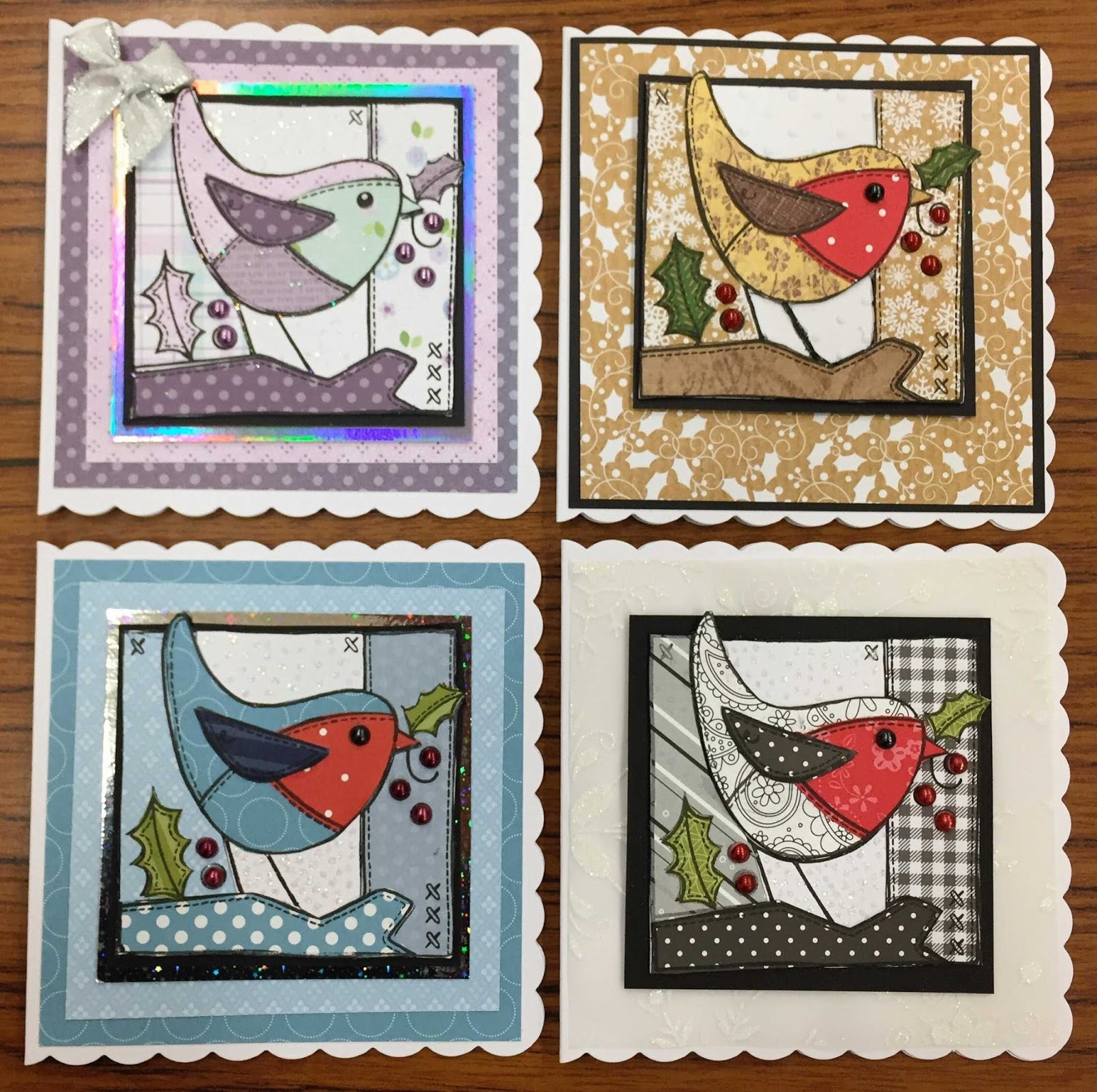 Stamps and Paper: Paper Pieced Robins.....