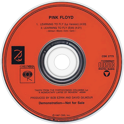 Pink Floyd Ilustrado: 1987 Learning To Fly - Single C.D