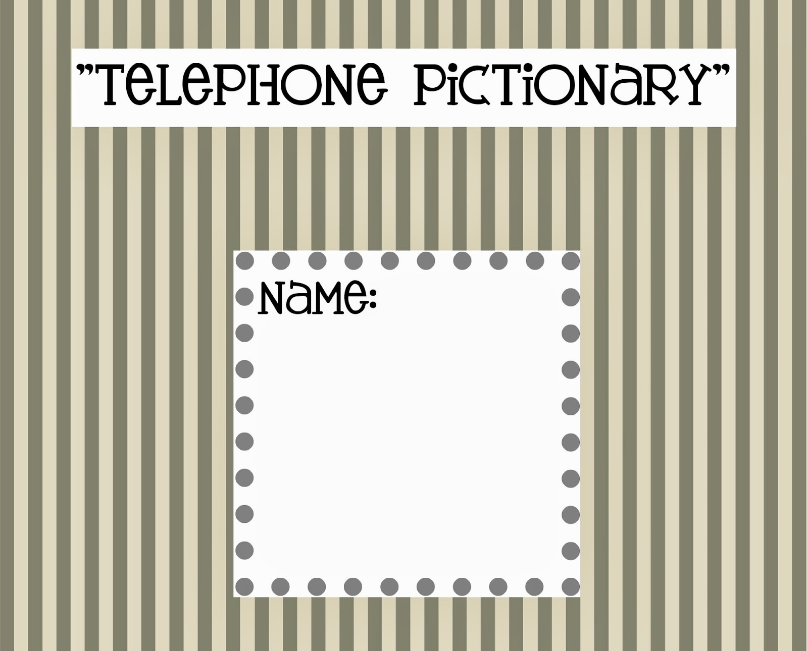 All The Quiet Things: DIY "Telestrations" Game