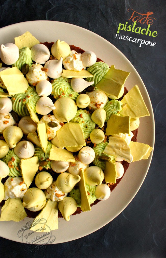 Tarte à la pistache et mascarpone, façon fantastik : Il était une fois ...