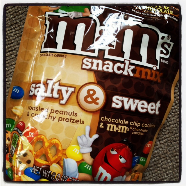 Never Turn Down A Cupcake: M&Ms Salty & Sweet Snack Mix