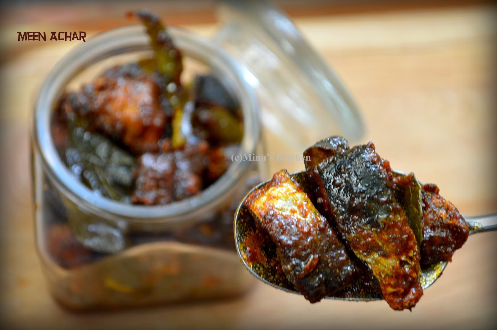 Meen (Mathi) Achar - Kerala Fish Pickle ~ Minu's Kitchen