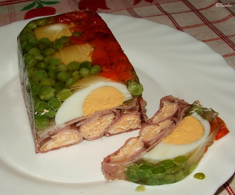 Katalin konyhája: Sonka aszpikban