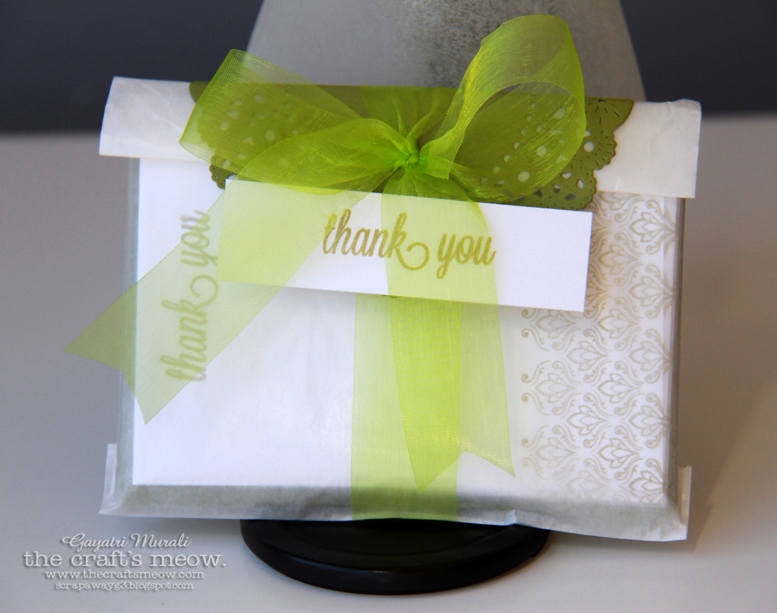 The Craft's Meow Store Blog: Thank You Note card set