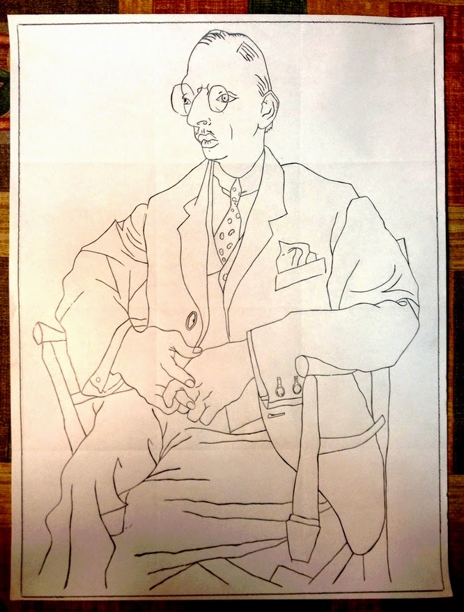 Studio Art 135: Igor Stravinsky, Contour Lines