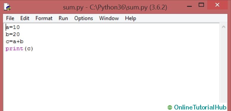 Python # 6 - Execution of Python - OnlineTutorialHub