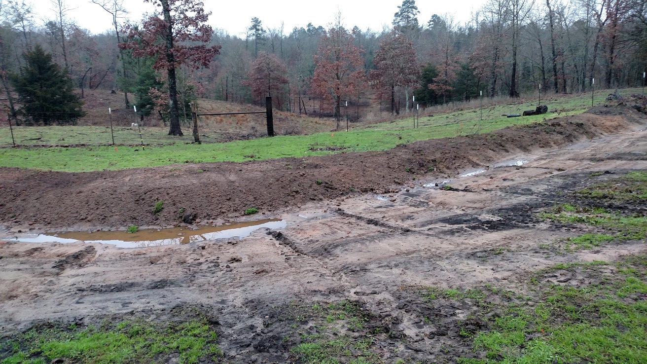 Kelsey Creek Farm: Soil and Water Conservation: Swale Construction