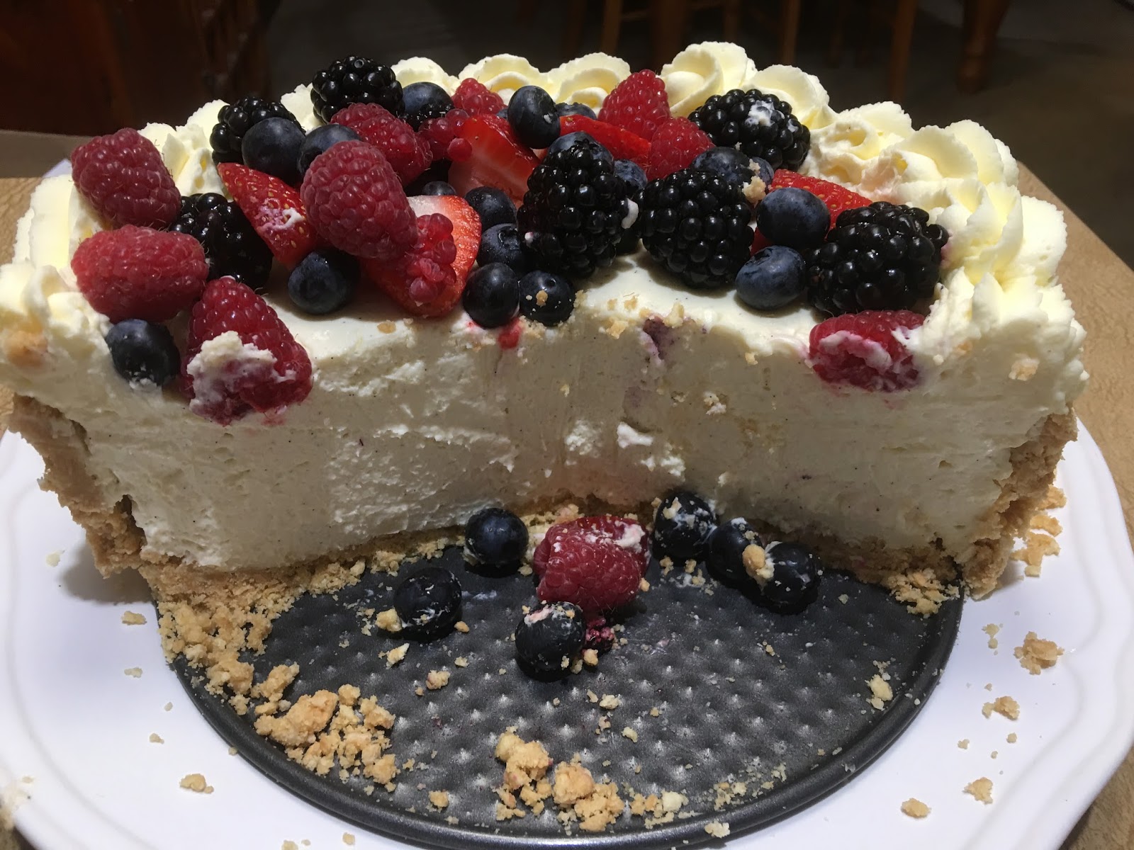 a dash of flavour: French Vanilla Cheesecake with Fresh Berries