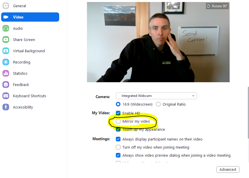 How To Flip Mirror Image On Zoom - Mirror Ideas