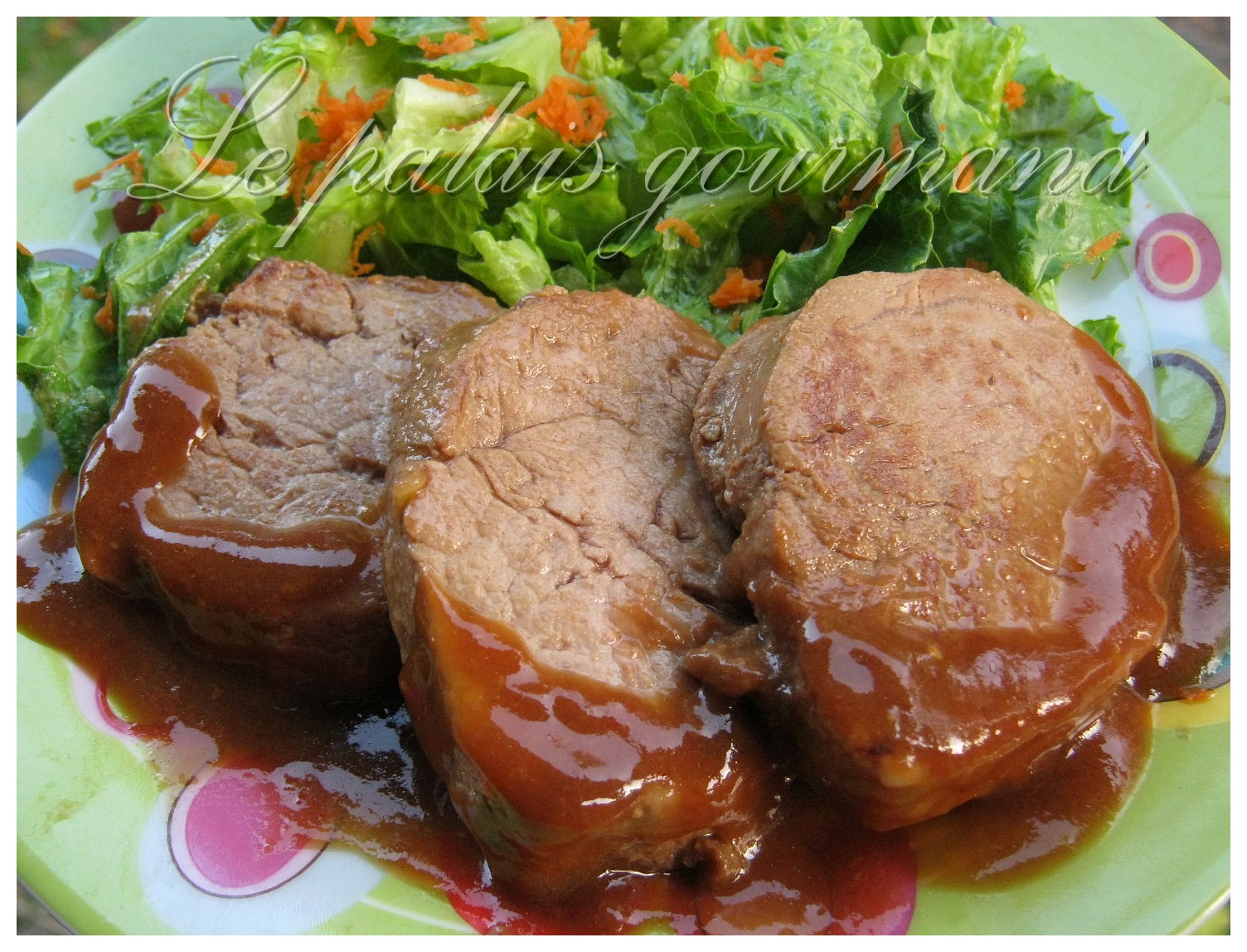 Le palais gourmand: Filet de porc, sauce bière et mélasse