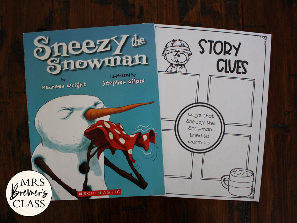 Sneezy the Snowman | Book Activities and Craftivity | Mrs. Bremer's Class
